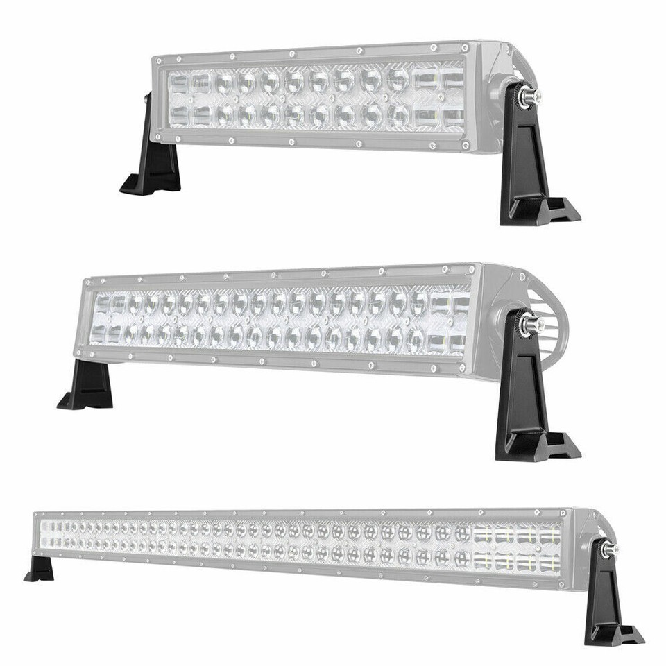 Universal Side Mounting Bracket LED Light Bar Kit Rubber Pad | 2Pcs ...