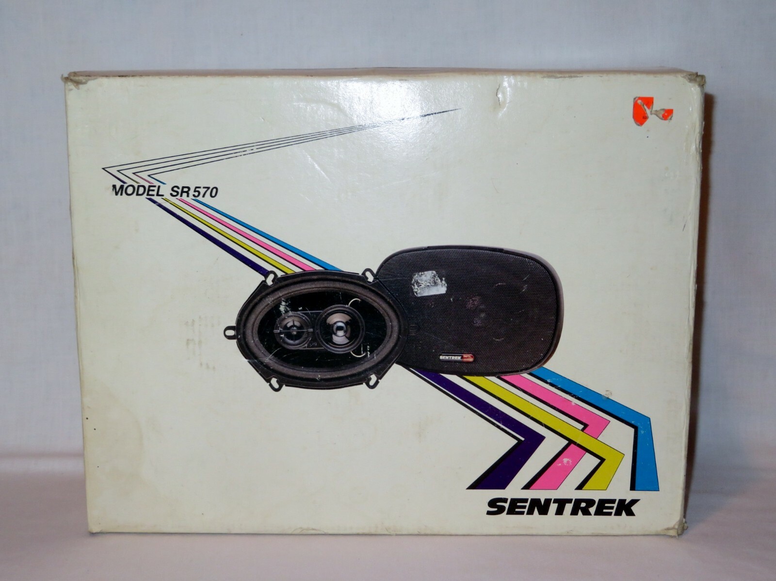 Sentrek Speakers Model SR570 ~ pair 5x7 3 way speaker system audio ...