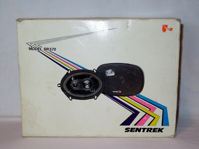 Sentrek Speakers Model SR570 ~ pair 5x7 3 way speaker system audio ...