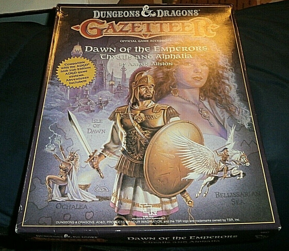TSR Dungeons & Dragons GAZETTEER Box Set DAWN OF THE EMPERORS Thyatis ...