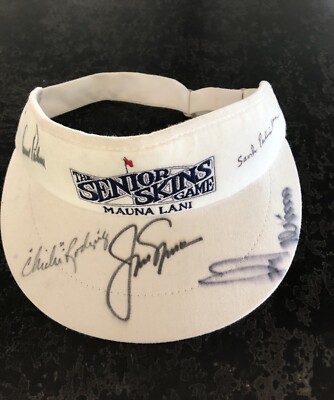 1990s Sr Skins Game Hat Signed Arnold Palmer Jack Nicklaus Rodriguez ...