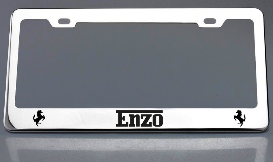 Ferrari License Plate Frame Stainless Steel with Laser Engraved | eBay