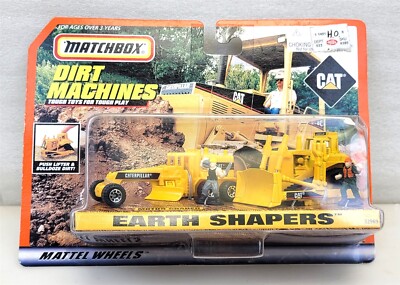 Matchbox #32969 Dirt Machines Earth Shapers Bulldozer Motor Grader ...