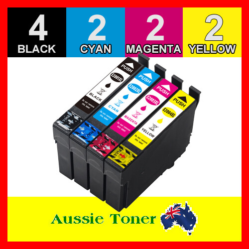 10x Generic Ink Cartridges 200 200XL for Epson XP-400 XP-410 WF-2510 ...