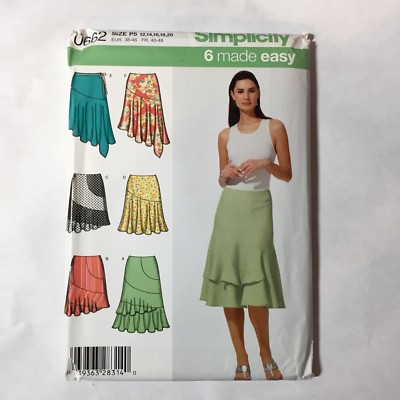 Simplicity 0662 Size 12-20 Misses Skirts with Length Variations | eBay