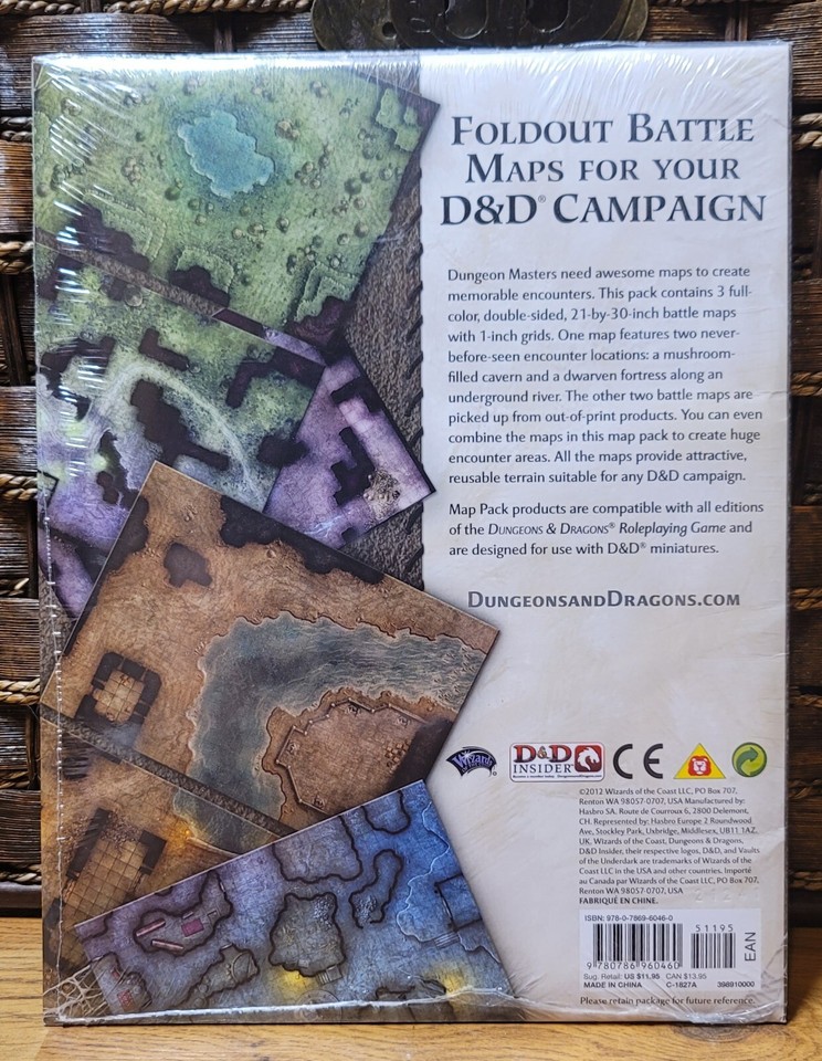 Dungeons & Dragons Vaults of the Underdark Map Pack 2012 *NEW* Sealed ...