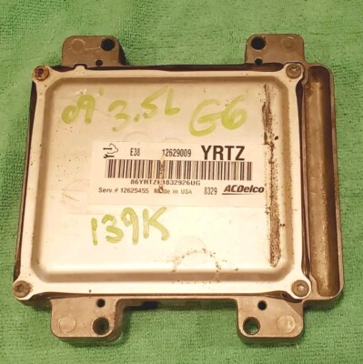 ️ 2009 09 Chevy Impala Pontiac G6 Ecm 3.5L Engine Control Module ...