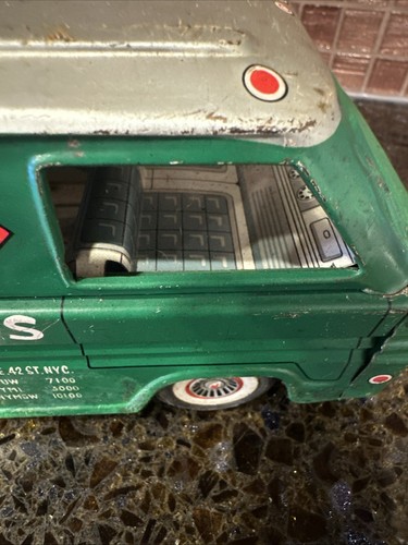 VINTAGE SCARCE JAPANESE TIN FRICTION CHEVROLET CORVAIR "REA EXPRESS ...