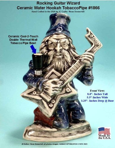 Magic Wizard Rocking Guitar Ceramic Rumph Water Hookah Bong Tobacco ...