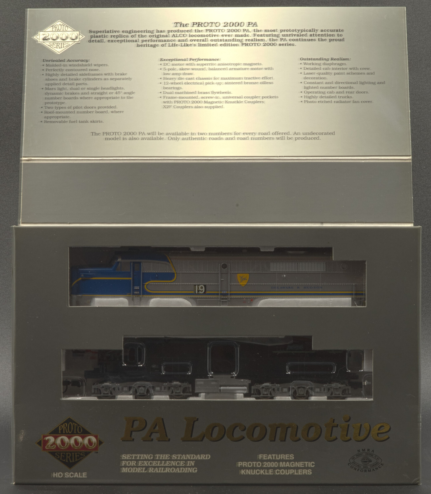 Walthers Proto 2000 PA Locomotive DELAWARE & HUDSON #19 w/TCS DCC ...