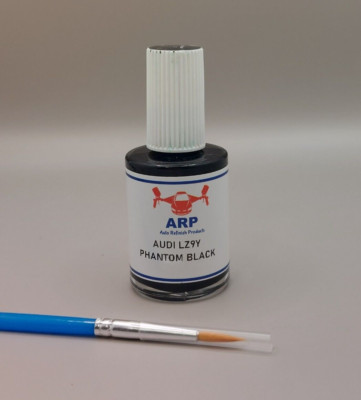 For AUDI Code LZ9Y PHANTOM BLACK PEARL Car Touch up Paint + Fine Tipped ...