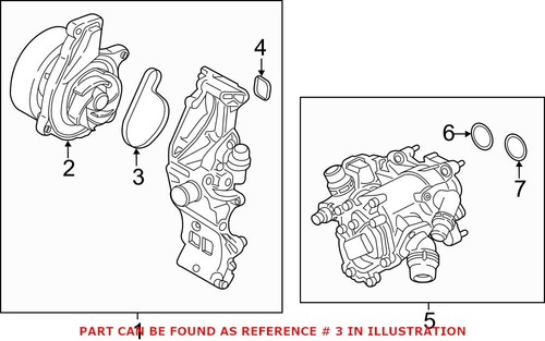 Genuine OEM Engine Water Pump Gasket For BMW 11518678907 | eBay