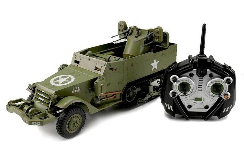1/16 Torro U.S M16 Halftrack RC Truck 2.4G Anti-Aircraft Defence ...