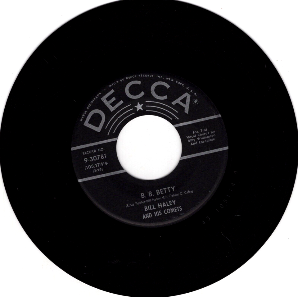 Bill Haley And His Comets – Corrine, Corrina 1958 Decca Rock & Roll VG+ ...