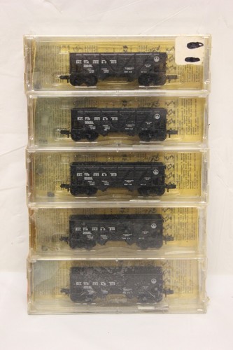N Kadee Micro-Trains MTL 57083 B&O Baltimore & Ohio 2-Bay Hopper 5-Pk ...