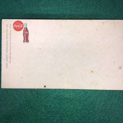 vintage coca cola envelope fort scott kansas | eBay