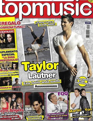 Top Music Magazine Twilight Taylor Lautner Camp Rock Teen Angels Pixie ...