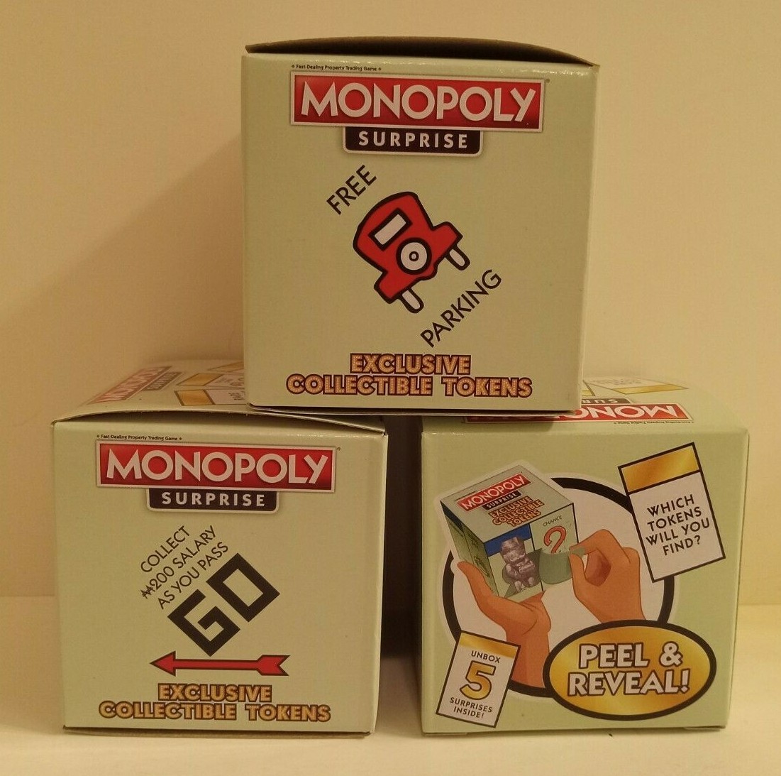 3 NIB Monopoly Exclusive Surprise Tokens Boxes Sealed | eBay