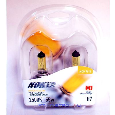 Nokya Hyper Yellow H7 Headlight Fog Light Bulb 2500K Stage 1 | eBay