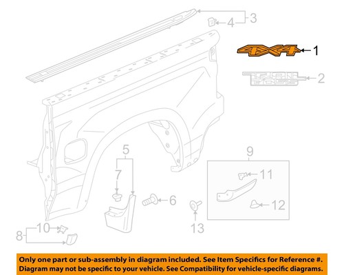 GM OEM 19-24 Canyon Pick Up Box Exterior Trim-Decal 23400362 | eBay