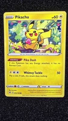 Pokemon Pikachu Lost Origin Card 52/196 NM/M Condition | eBay