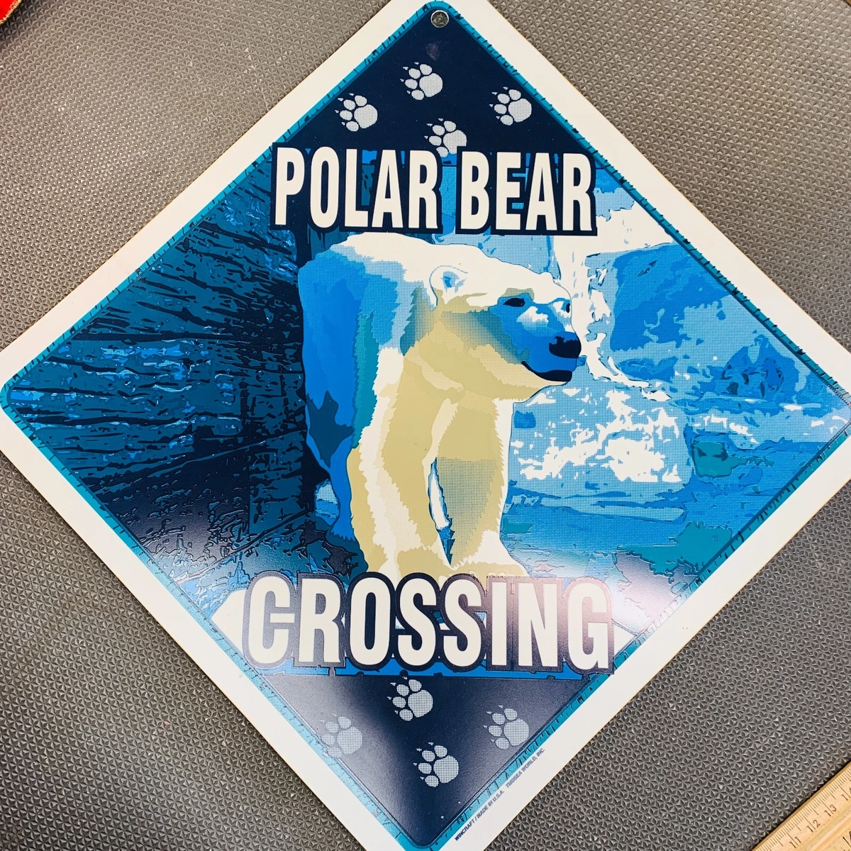 Polar Bear Crossing Sign