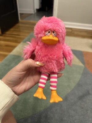 Lester The Looney Bird Bright Pink Russ Berrie Stuffed Animal, Rare VTG ...