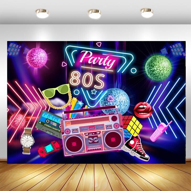 80s Music Background