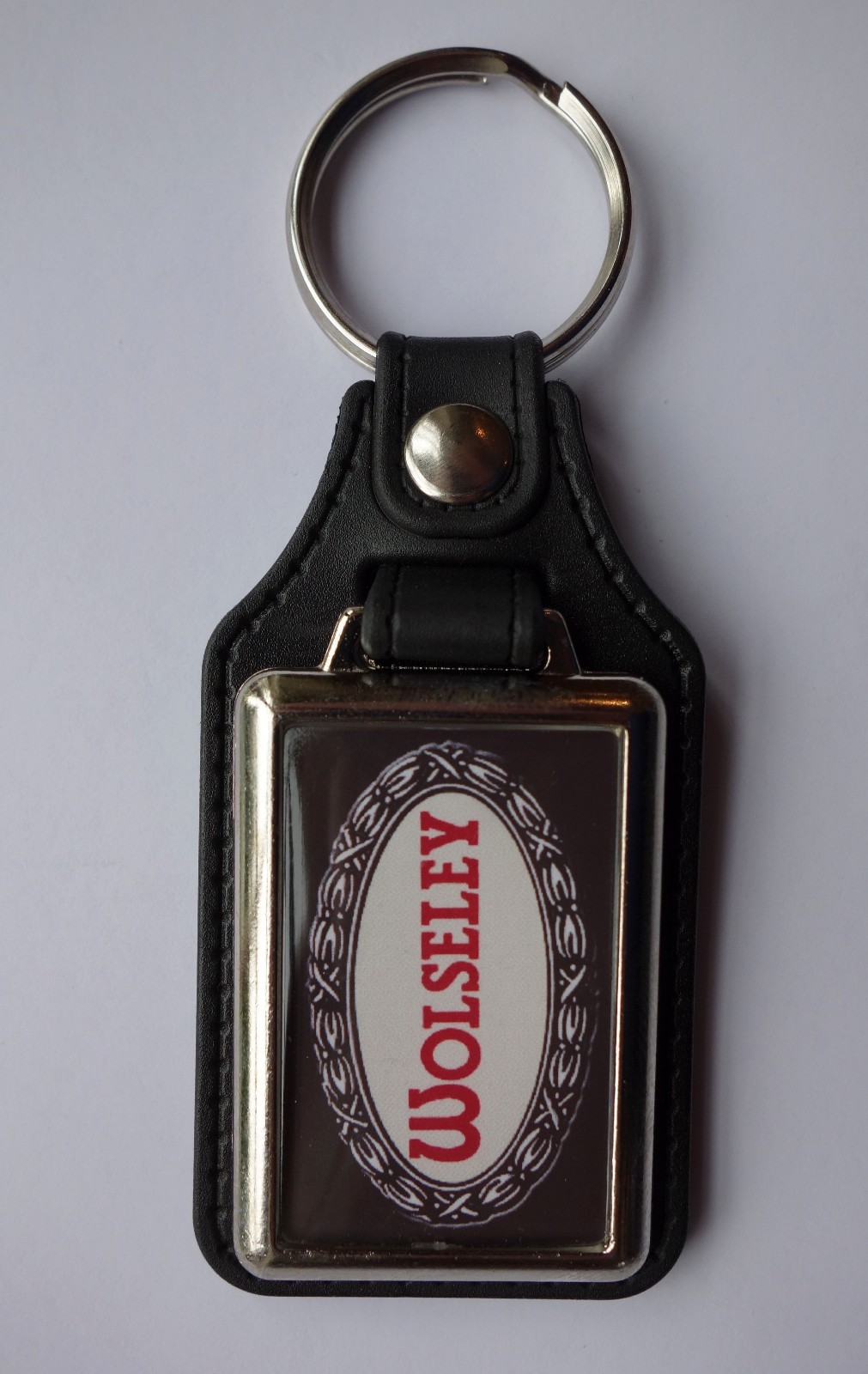 WOLSELEY CARS FAUX LEATHER KEY RING/KEY FOB. VINTAGE WOLSELEY CARS ...