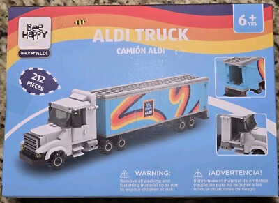 ALDI Truck Bee Happy Exclusive Building Block Set (Limited Edition; 212 ...