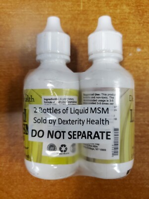 2 Pack: Dexterity Health Liquid MSM Eye Drops - 2 oz. ea. Exp. 12/25 ...