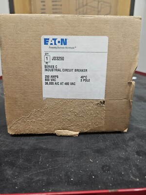 NIB - Eaton - JD3250 - Molded Case Circuit Breaker - 250A, 3-Phases ...