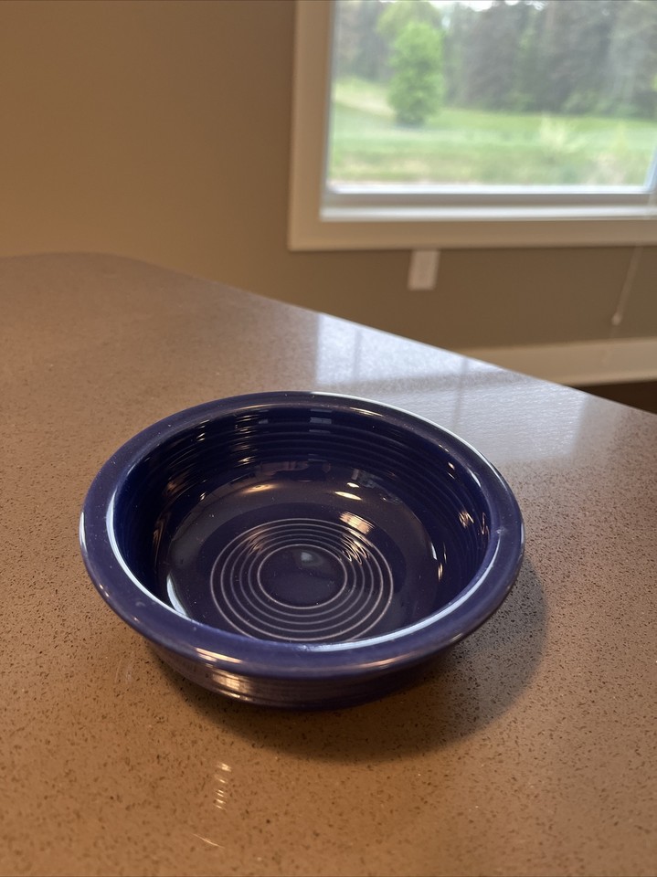Vintage Fiestaware Cobalt Blue 4 3/4” Fruit Bowl Fiesta HLC WV USA 1936 ...