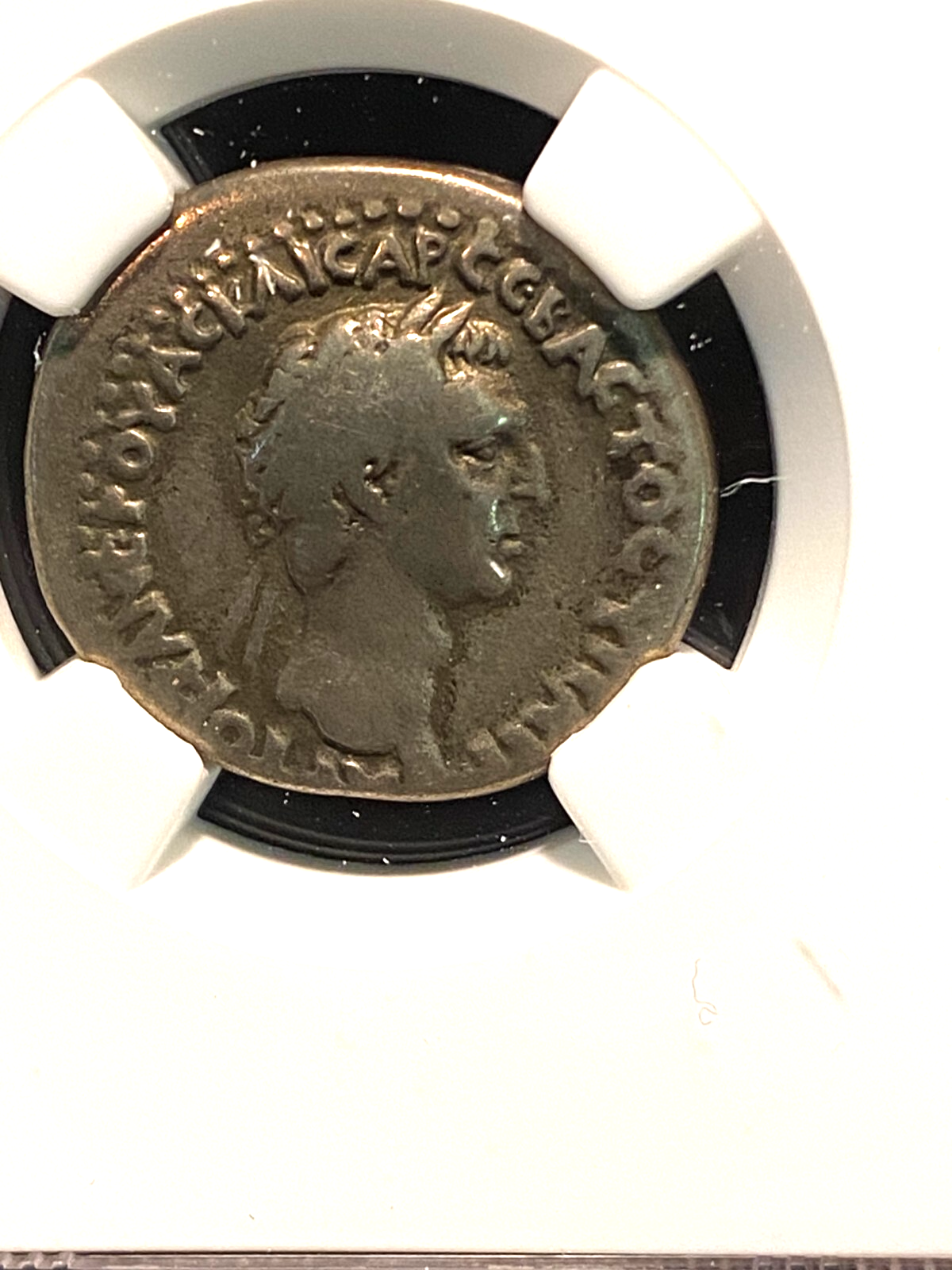 #C115 NGC VG ,Nerva (AD 96-98) Roman Caesarea Cappadocia Roman Silver ...