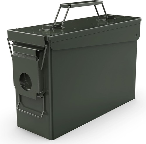 HARDROCK 30 50 Cal Ammo Can Metal 9mm Box Storage 30 Caliber, 30 ...