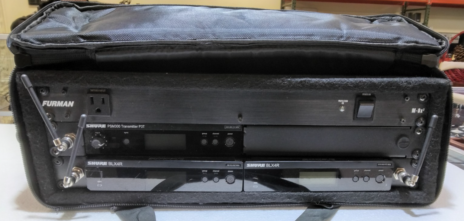 Shure Wireless Microphone System BLX4R H9 & H10/PSM300 P3T G20/Furman M ...