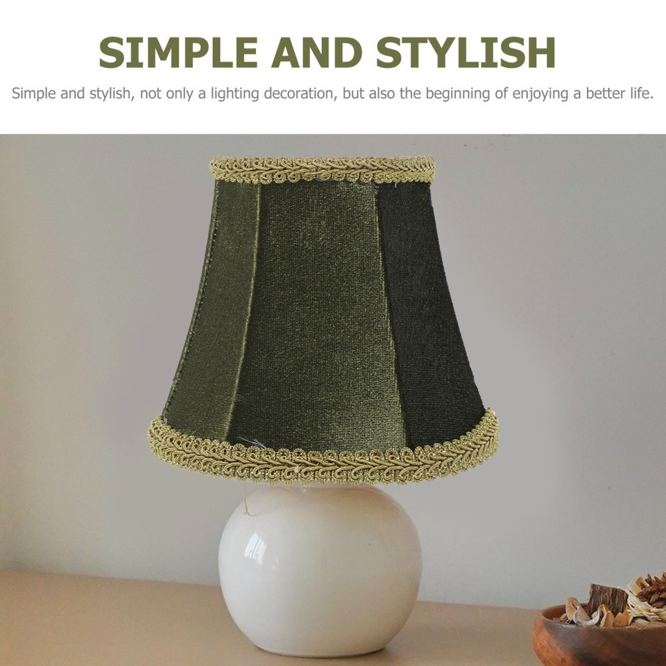 Small Lampshade E14 Base Vintage Wall Light Shade Lamp Cover for Desk ...