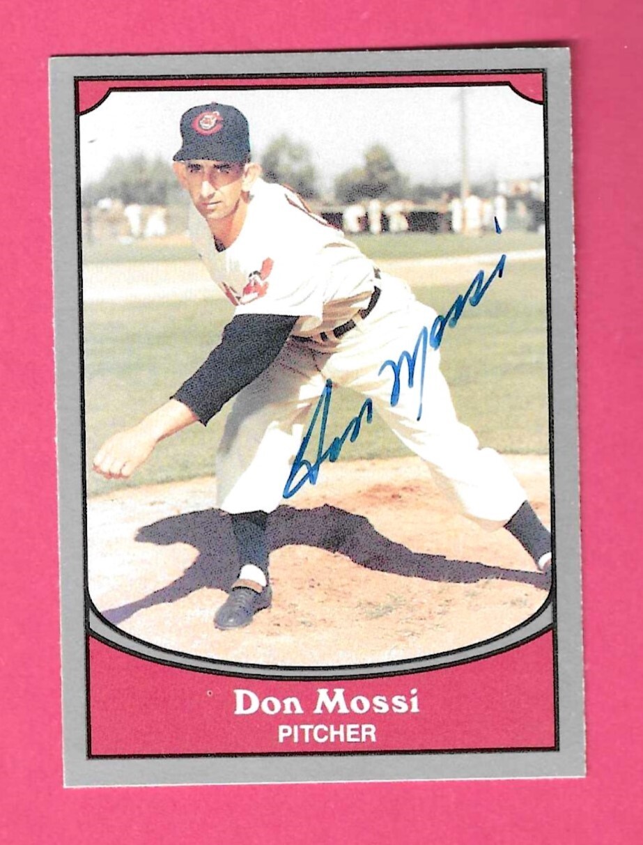 DON MOSSI D. 2019 (Indians) Signed Autographed 1990 Baseball Legends ...
