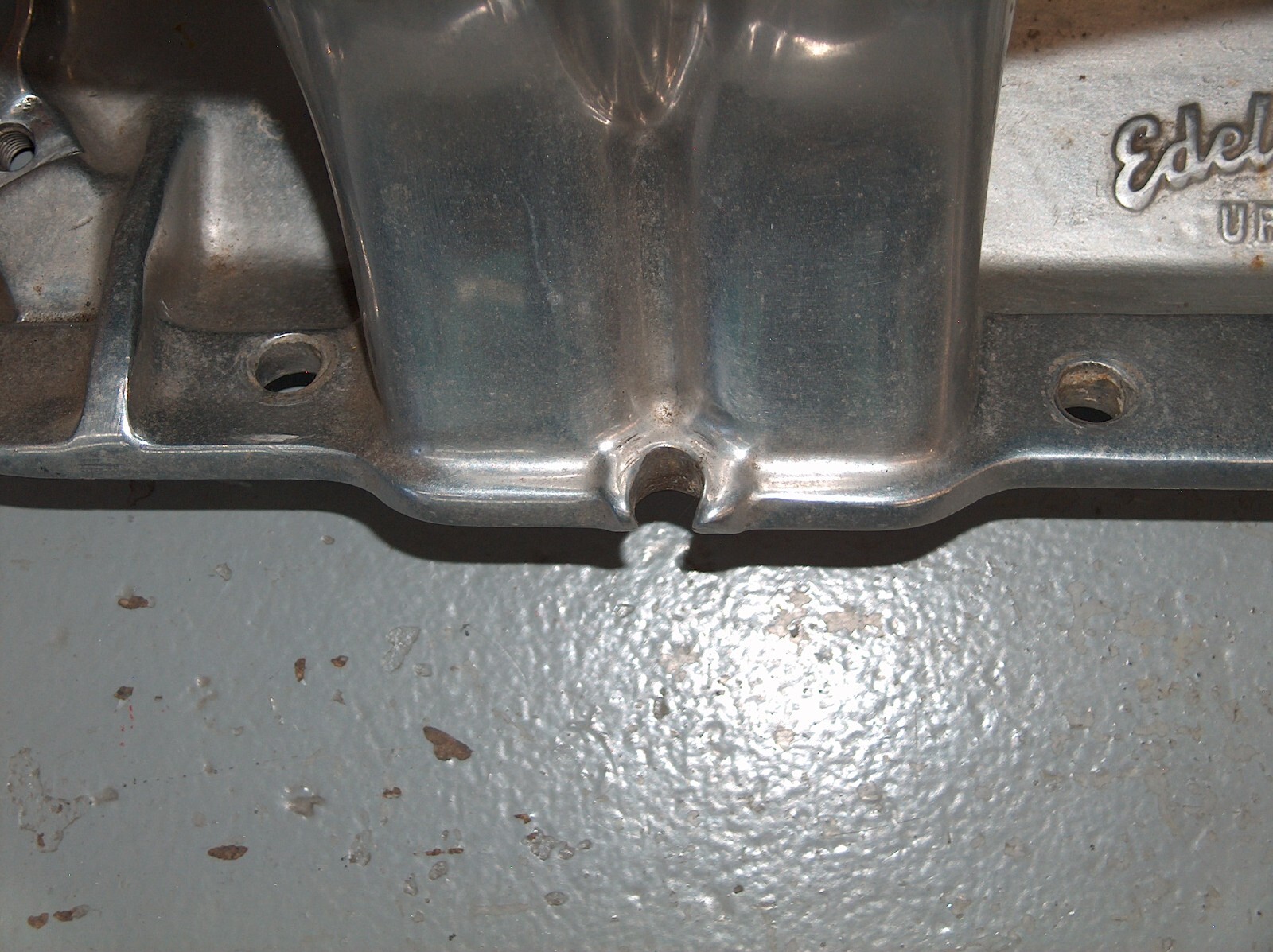 Vintage Edelbrock BB Chevy 2x4 Tunnel Ram Intake Manifold UR2X Chipped ...