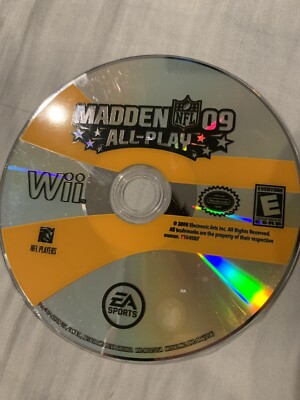 Madden NFL 2009 WII Sports (Video Game) Tested Good Disc Only ...