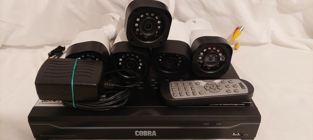 Cobra 63890 8-Channel Security Camera System with 4 HD Cameras for sale ...