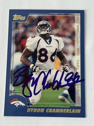 Byron Chamberlain 2000 Topps Authentic Signed Autograph Auto Card ...