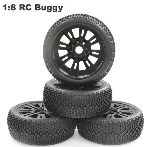 4PCS Hex 17mm Tyres Wheels for RC 1/8 Buggy Bulldoze Super Off-road ...
