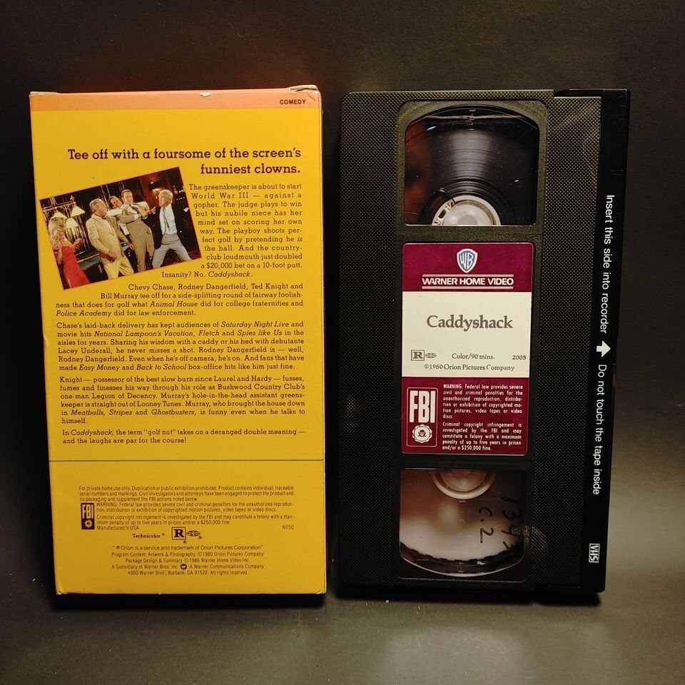 Caddy Shack VHS VCR Tape Movie | eBay