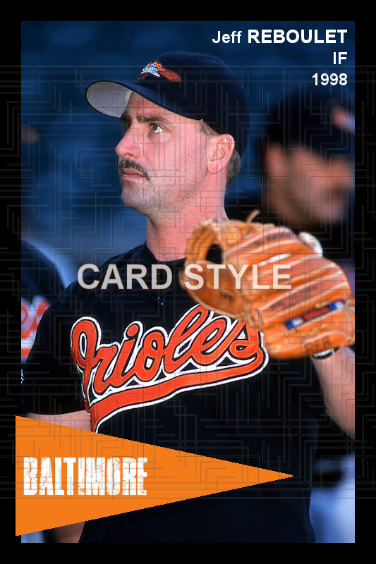 Jeff Reboulet - 1998 Baltimore Orioles - choose a size - full color ...