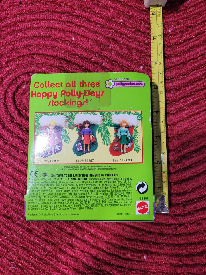 Polly Pocket Doll Happy Polly Days Lea Christmas Vintage 2003 NEW in ...