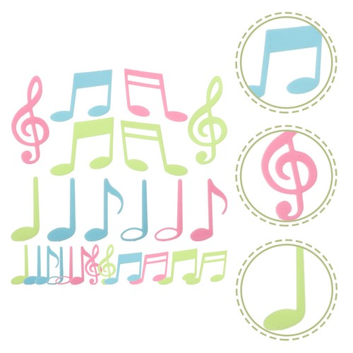 Set of 3 Glow in The Dark Stickers Musical Notes -in-the-dark | eBay UK