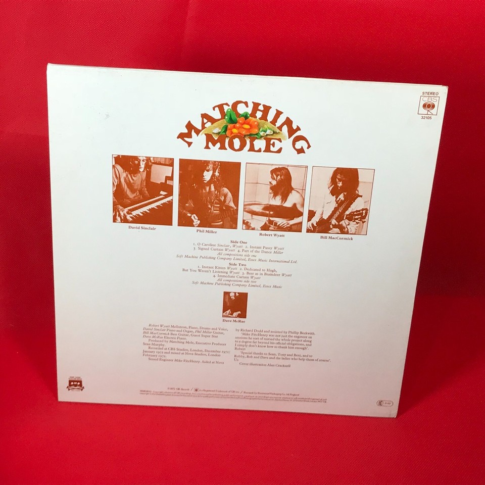 Matching Mole 1978 UK vinyl LP Robert Wyatt debut David Sinclair ...