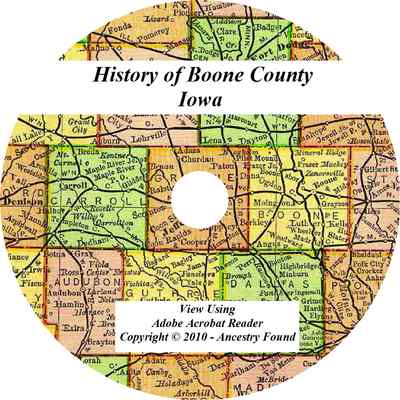 1914 BOONE COUNTY IOWA History & Genealogy Ogden Madrid IA biographies ...