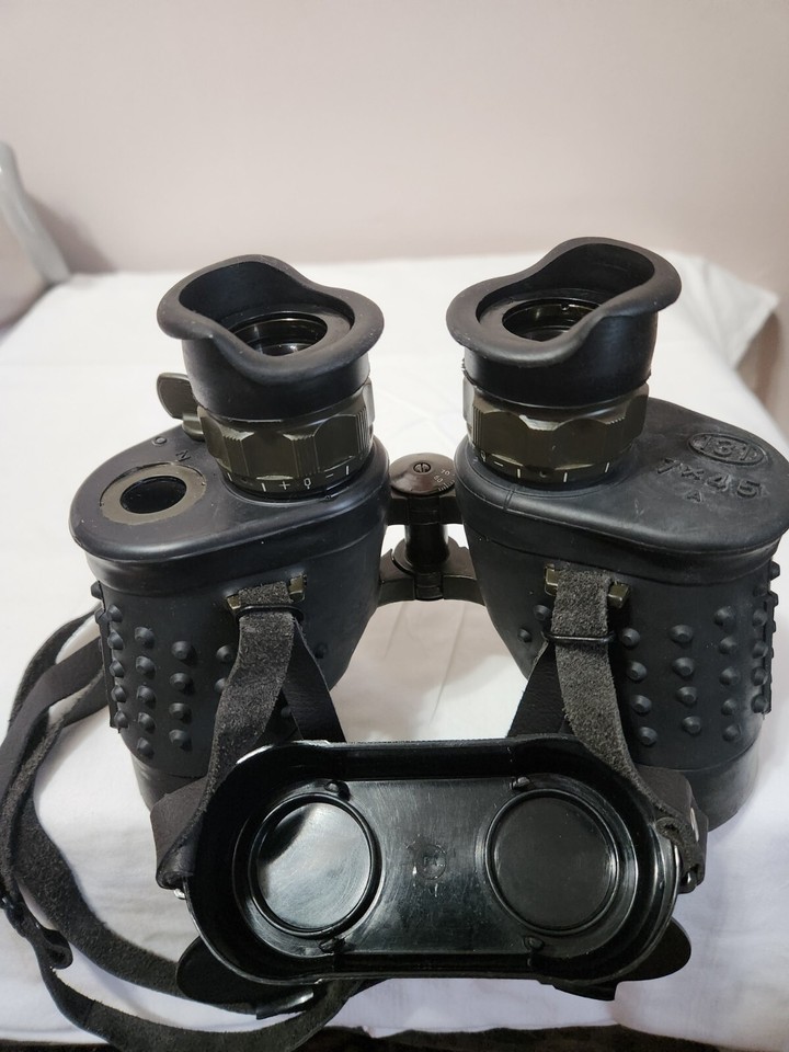 Vintage Cold War Poland Military Binoculars7x45 with IF filter and ...